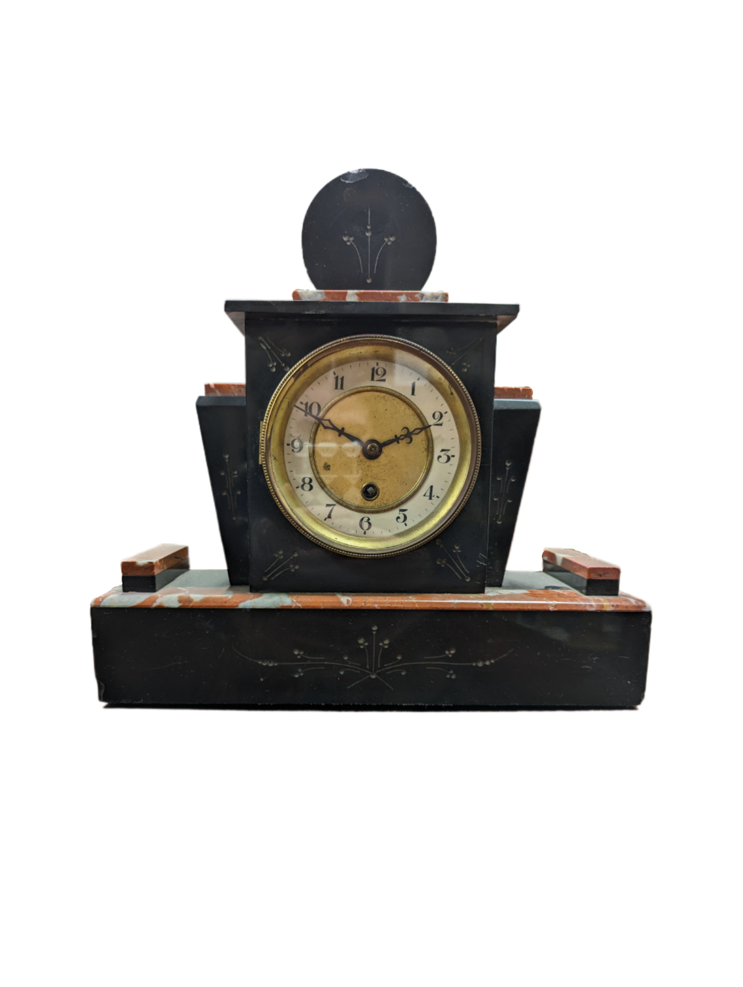 0360099 Tiered Stone Mantle Clock - Stockyard North