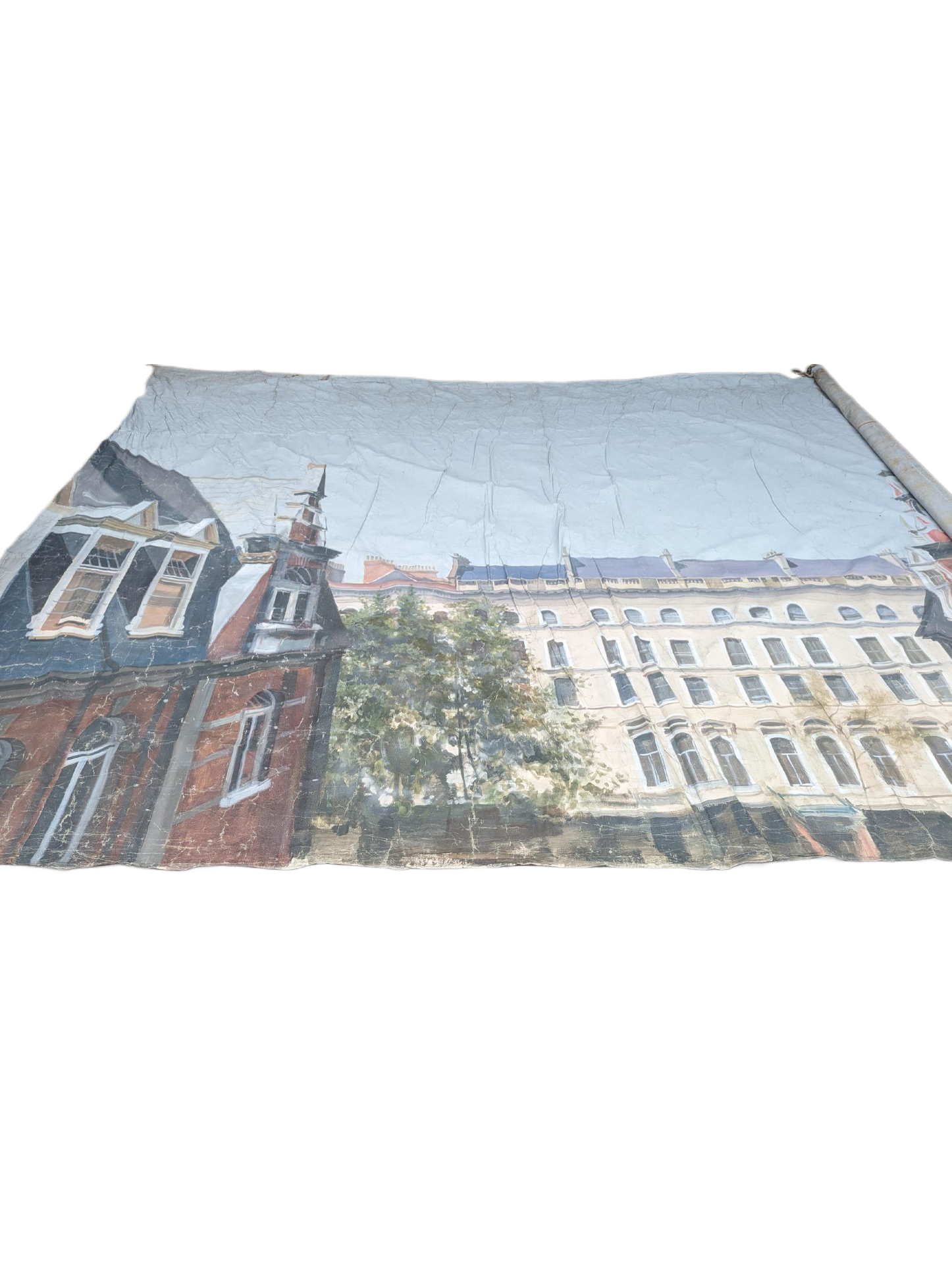 0020 London Rooftop Backdrop - 16ft high x 24ft wide - Stockyard North