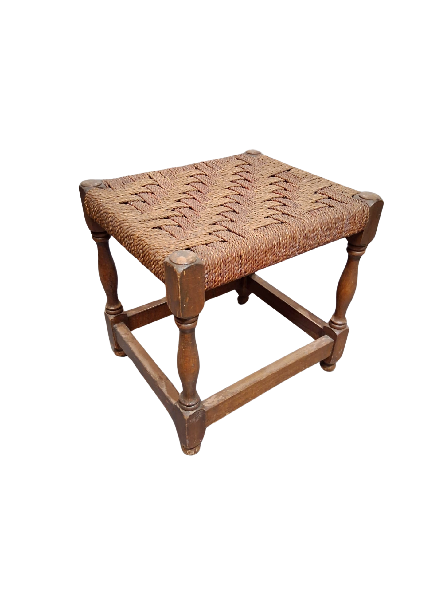 0085648 Square Rush Stool (30cm x 30cm x 30cm) - Stockyard North